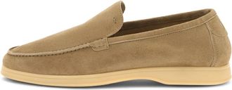 Boggi Milano Homme, Chaussures, Beige, Taille: 42 EU Mocassins Aria en cuir su&egrave;de