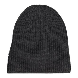 Zanieri Kaschmir-Rippstrickm&uuml;tze - - Accessories - Herren - Grau - ONE SIZE