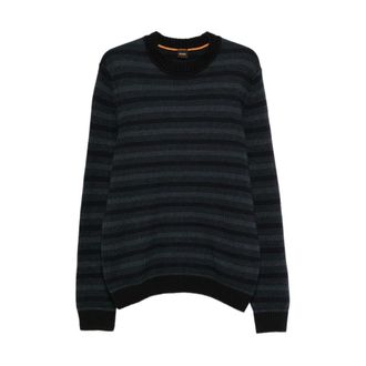 HUGO BOSS Maille col rond - Homme - Pulls - Noir - Taille: 2XL