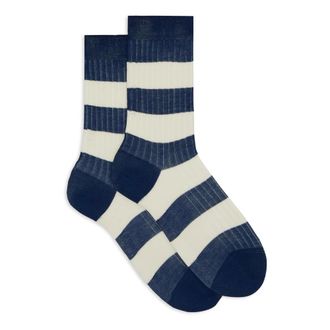 Gallo Gallo, Femme, Sous-vêtements, Multicolore, Taille: XS Chaussettes courtes pour femmes fabriquées en Italie en coton côtelé