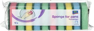 Aro Topfreiniger mit Schwamm, farbig Sortiert, 10 StYck