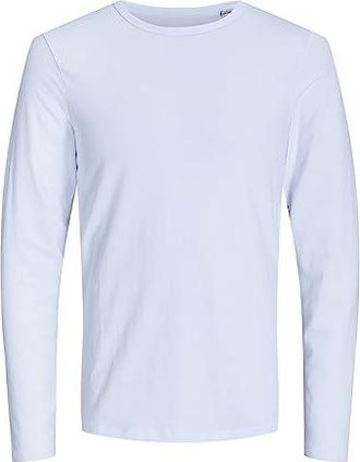 Jack & Jones Jack & Jones Homme Basic O-neck Tee L/S Noos shirt, Blanc (Optical White), L EU