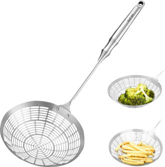 Generic Spinnen-Sieb, Edelstahl-Schöpfer zum Kochen und Braten, Skimmerlöffel, Küchenhelfer für Zuhause, Küchen und Restaurants (mittel)
