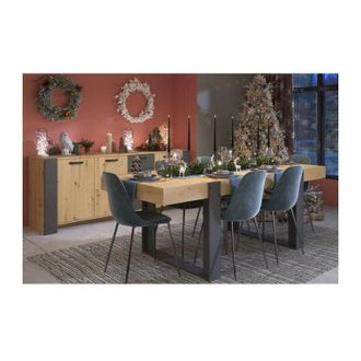 Parisot LOFT ensemble enfilade et table gris moderne
