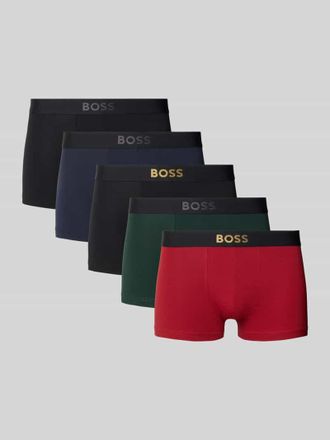HUGO BOSS Trunks mit Logo-Bund im 5er-Pack