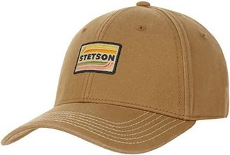 Stetson Casquette Lenloy Cotton Homme - en Coton de Baseball Curved Brim Cap Boucle m&eacute;tal, avec visi&egrave;re, Doublure Hiver Automne &Eacute;t&eacute; Printemps Printemps-&eacute;t&eacute; - 