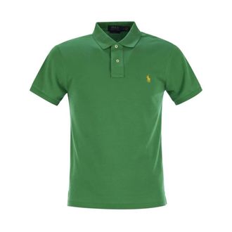Polo Ralph Lauren Klassisches Baumwoll-Polohemd in normaler Passform - - Tops - Herren - Gr&uuml;n - M