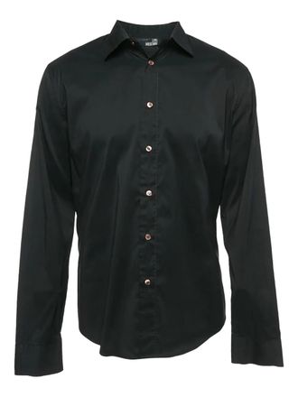 Love Moschino chemise en coton 2024 - Noir