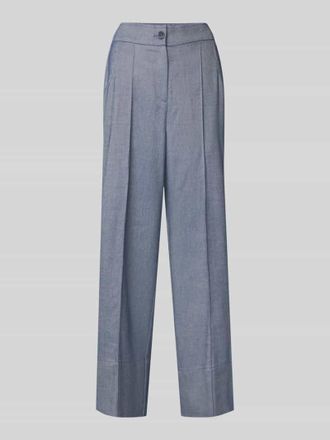 More Wide Leg Hose aus Viskose-Mix mit Leinen-Anteil