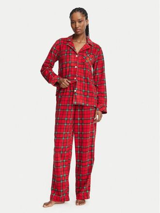 Lauren Ralph Lauren Pyjama ILN92552F Rot Regular Fit