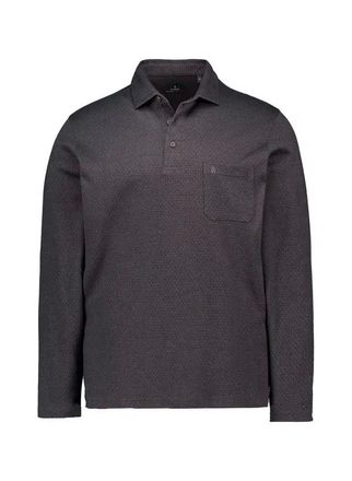 Ragman Herren Polo-Shirt grau Baumwoll-Jersey