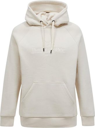 Peak Performance Unifarbener Hoodie mit gesticktem Label-Schriftzug in