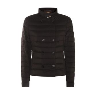 Moorer Schwarze Nylon Daunenjacke Doppelreihig - - Jackets - Damen - Schwarzk - S