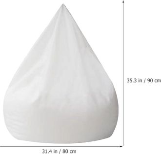 BESPORTBLE Sitzsackbezug ohne F&uuml;llung 90X80X80cm aus Robustem Netzgewebe Wiederverwendbar und Rei&szlig;fest Passend f&uuml;r Sofa und Entspannte Wohnatmosph&auml;re