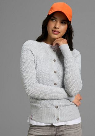 Kangaroos Strickjacke Strickjacke mit Zopfmuster in m&eacute;lange Optik - NEUE-KOLLEKTION