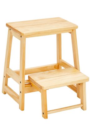 MID.YOU Mid.you Klapphocker, Natur, Holz, Pinie, massiv, 43x48x50 cm, Esszimmer, St&uuml;hle, Hocker