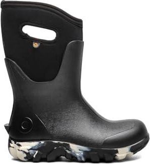 Bogs Bottes de pluie classiques sans couture pour femme, Noir/multicolore, 36 EU
