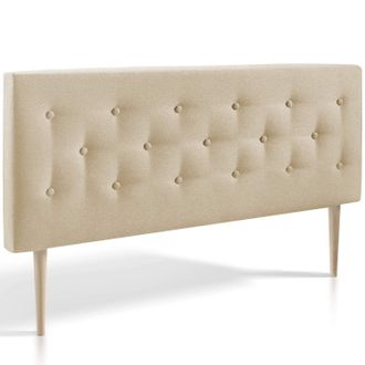 Marckonfort Oslo Kopfteil für Bett 140 X 100 X 8 cm, gepolstert in beige geröstet