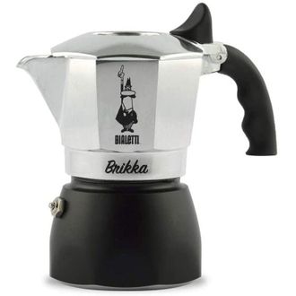 Bialetti New Brikka, Espresso-Kaffeemaschine, die Espresso-Creme liefert, 2 Tassen