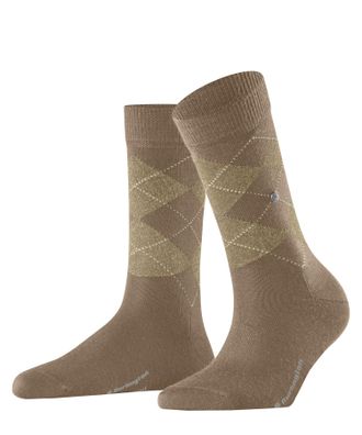 Burlington Damen Socken Marylebone Lurex W So Wolle gemustert 1 Paar, Braun Camel 5038, 36-41