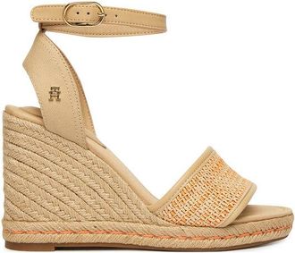 Tommy Hilfiger Espadrilles High Wedge Espad FW0FW09471 Hellbeige