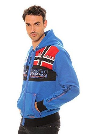 Geographical Norway Sweat Homme Flyer Bleu-Taille - XL