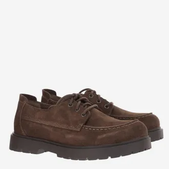 Birkenstock Unisex Shoes Highwood Moc Lace Low Dark Brown Leather Boot