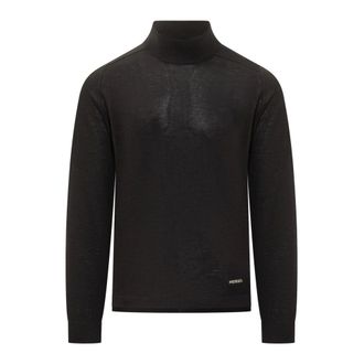 Premiata Homme, Pulls, Noir, Taille: XL Pmg19 Turtleneck Sweater