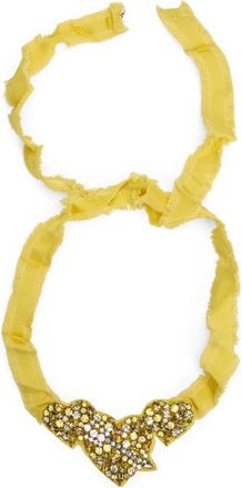 Red Valentino Femme, Accessoires, Jaune, Taille: ONE Size Fabric Necklace