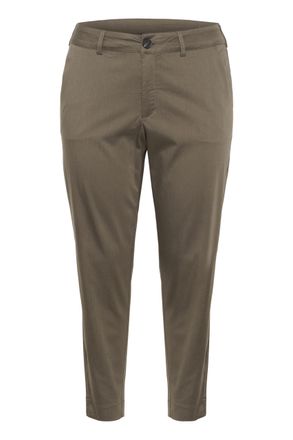 Kaffe Curve Casual Hose KCleana Damen Hose Slim Fit Große Größen Casual Chino Stoffhose 46, Major Brown 46