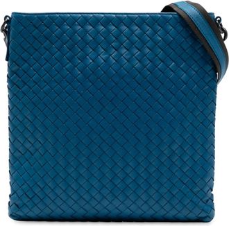 Bottega Veneta Hobo Bags - Nappa Intrecciato VN Crossbody - Gr. unisize - in Blau - für Damen