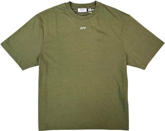 Off-white Homme, Tops, Vert, Taille: L Stamp Skate T-Shirt