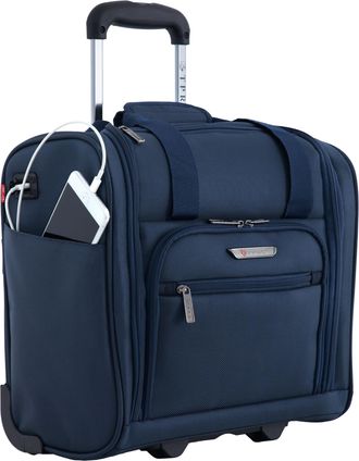 TPRC Smart-Untersitz-Handgep&auml;ck mit USB-Ladeanschluss, 38,1 cm, Marineblau, Underseater 15-Inch