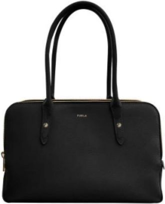 Furla Femme, Sacs, Noir, Taille: ONE Size Giulia Boston Bag L