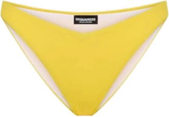 Dsquared2 bas de bikini à logo imprimé - Jaune