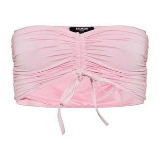 Balmain Haut de plage - Femme - Maillots de bain - Rose - Taille: 42/44 FR