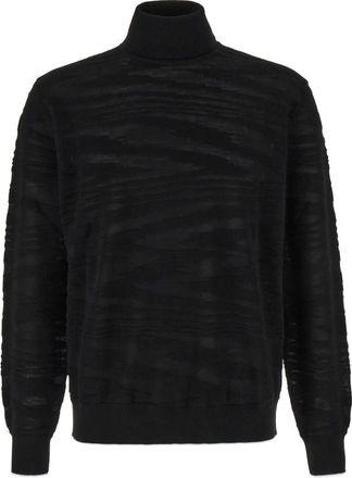 Missoni Homme, Pulls, Noir, Taille: XL Pull &agrave; col roul&eacute;