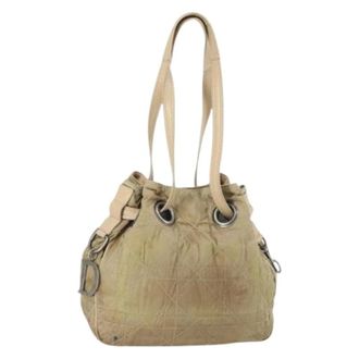 Dior Sac seau en nylon Pre-owned - Femme - Pre-owned - Beige - Taille: ONE Size