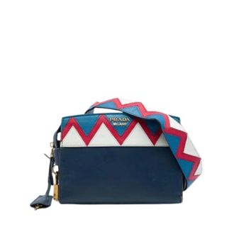 Prada Sac bandouli&egrave;re Esplanade Pre-owned - Femme - Pre-owned - Bleu - Taille: ONE Size