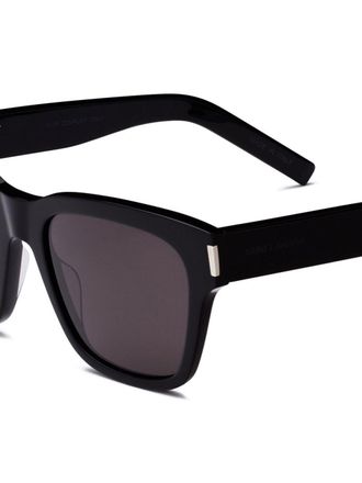 Saint Laurent Eyewear lunettes de soleil &agrave; monture rectangulaire - Noir