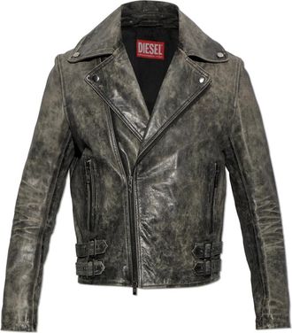 Diesel L-Eon-Cjcm Lederjacke - - Jackets - Herren - Grau - XL