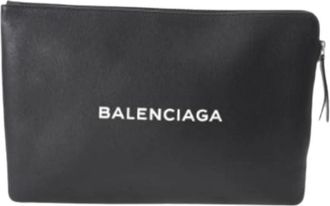 Balenciaga unisex, Pre-owned, Noir, Taille: ONE Size Pochette en cuir Pre-owned