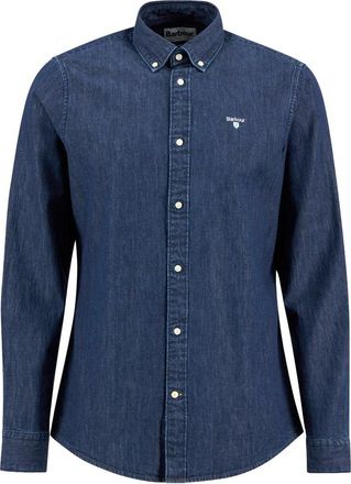 Barbour Jeanshemd mit kleiner Logo-Stickerei, Tailored Fit in