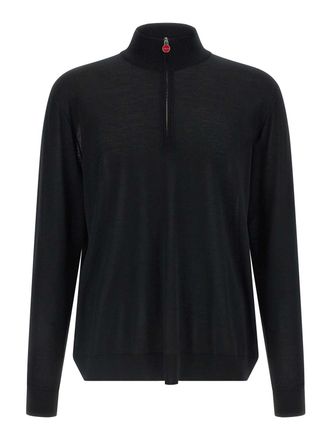 Kiton Pull Col Roul&eacute; - Noir