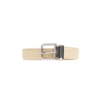 Dolce & Gabbana Femme, Accessoires, Beige, Taille: 100 CM Ceinture en cuir