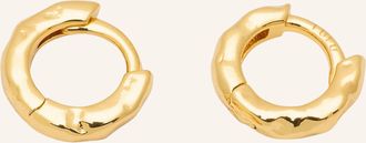 LULU Copenhagen Lulu Copenhagen Creolen Basic Rough Hoops gold
