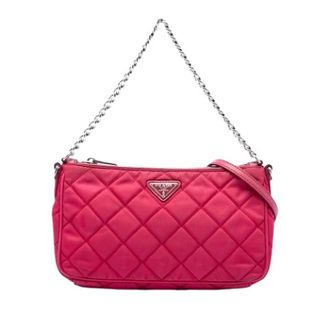Prada Pre-owned Quilted Nylon Satchel - - Pre-owned - Damen - Rosa - ONE SIZE