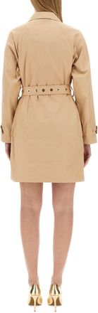 Michael Michael Kors 100% Cotton Trench Coat - Beige