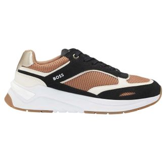 HUGO BOSS Skylar Sneaker f&uuml;r Damen, Wildleder (Mittelbeige)