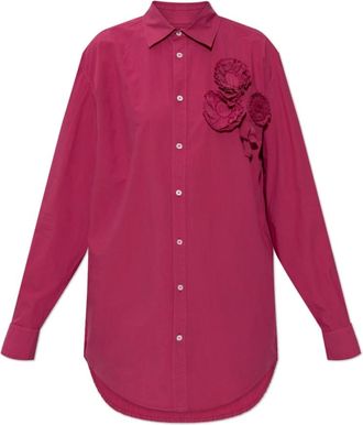 Dsquared2 Femme, Blouses et Chemises, Rose, Taille: 34 FR Chemise avec application